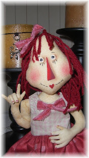 Art Dolls: ASL American Sign Language Raggedy Ann~OOAK~SOLD