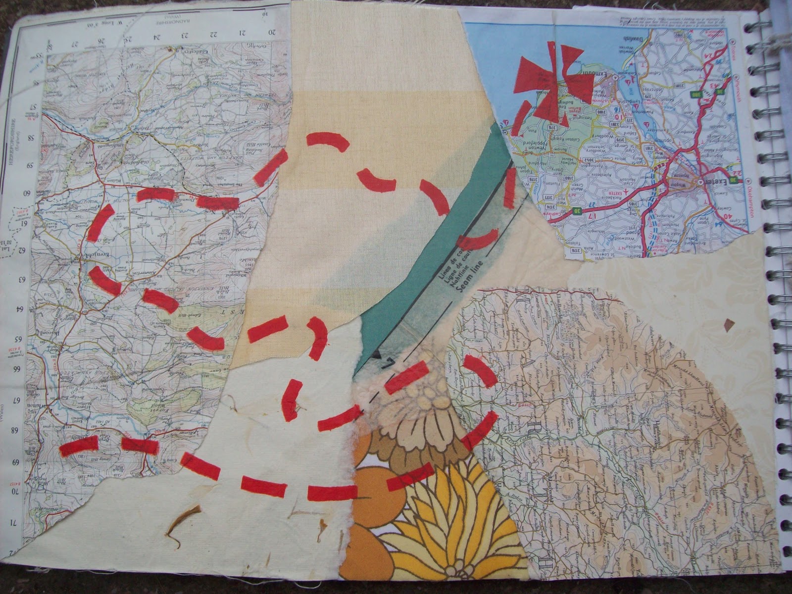 MAISIE DANIELS: Printing & Sewing with Maps