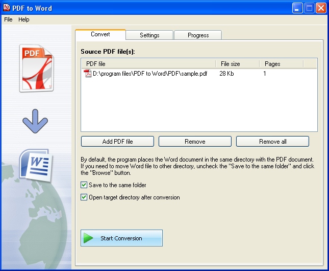 Convertir Pdf a Word - PDF to WORD