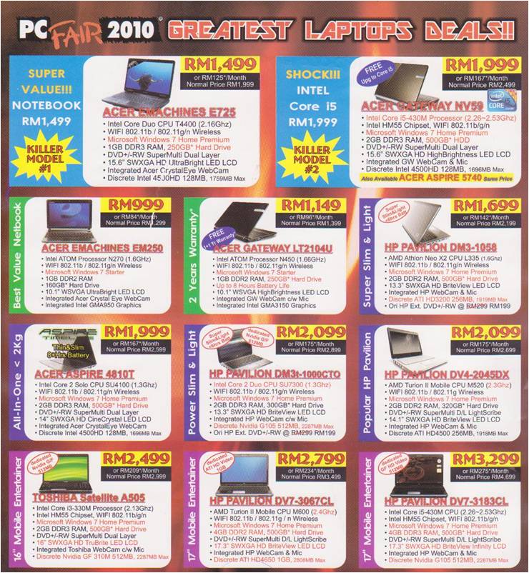 SINAR ICT: LAPTOP PROMOTION