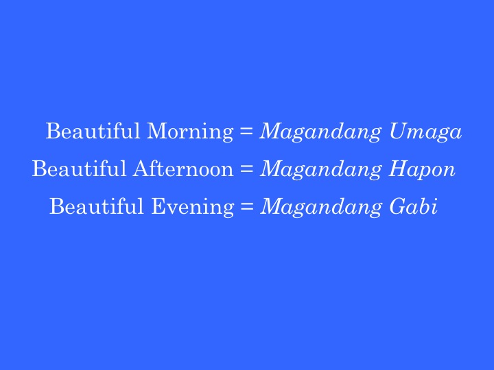 How to greet people in the Philippines