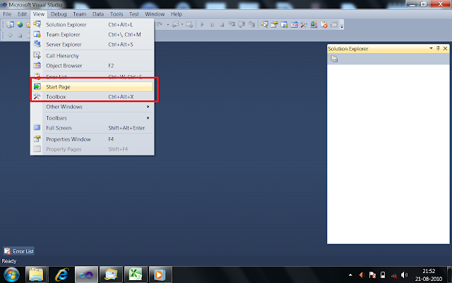 ASP.Net Tips & Tricks: How to Enable Start Page in Visual Studio
