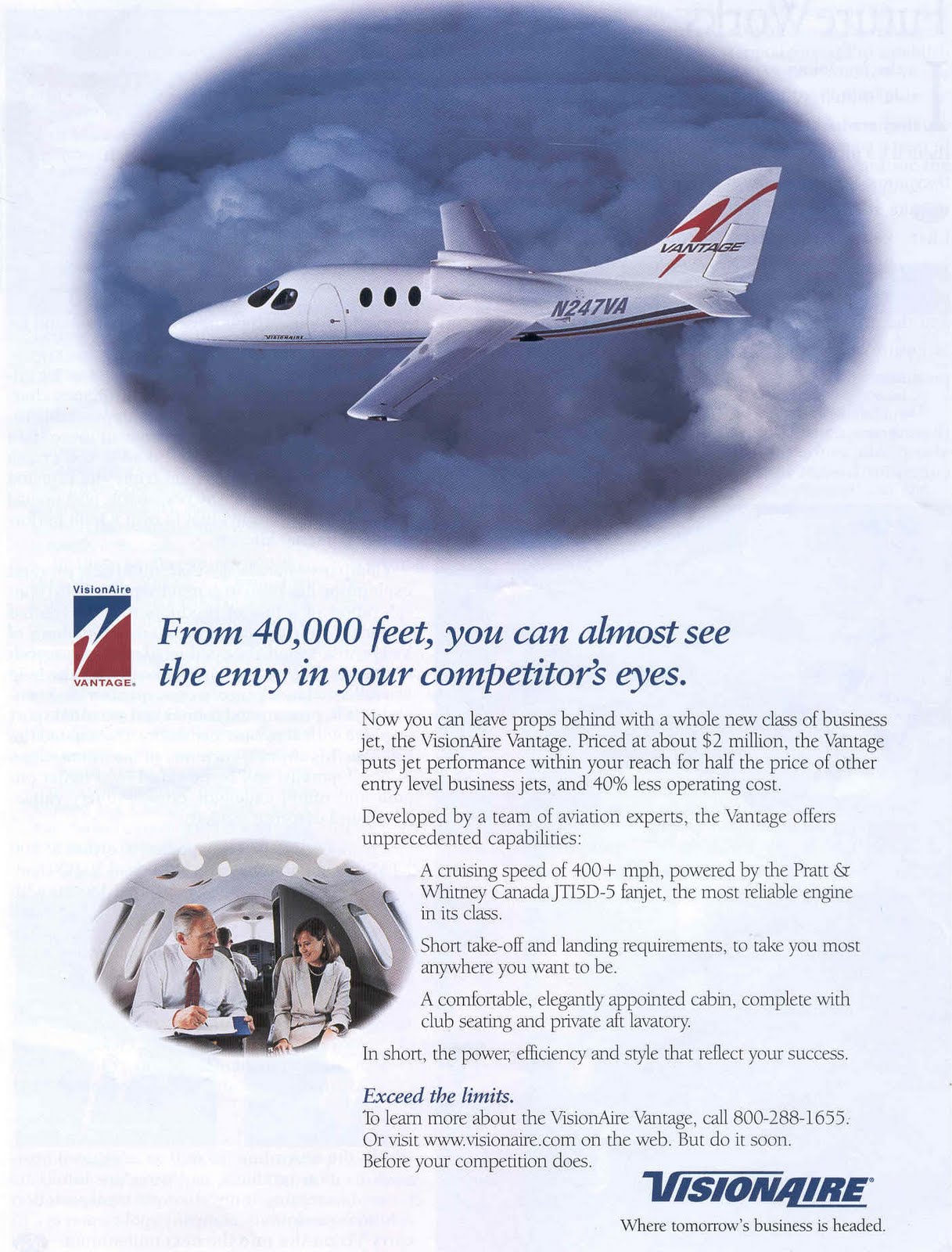 The Hickory Hound: The VisionAire Vantage - Aerospace Industry ...