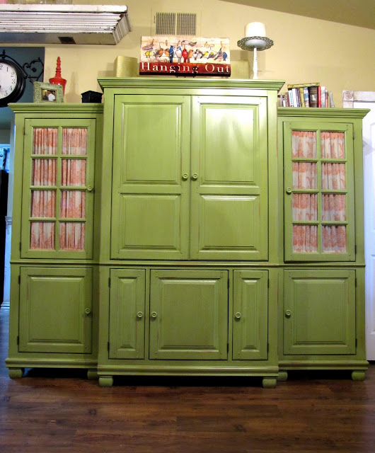 dusty gem decor: Apple Green Multimedia Entertainment Center