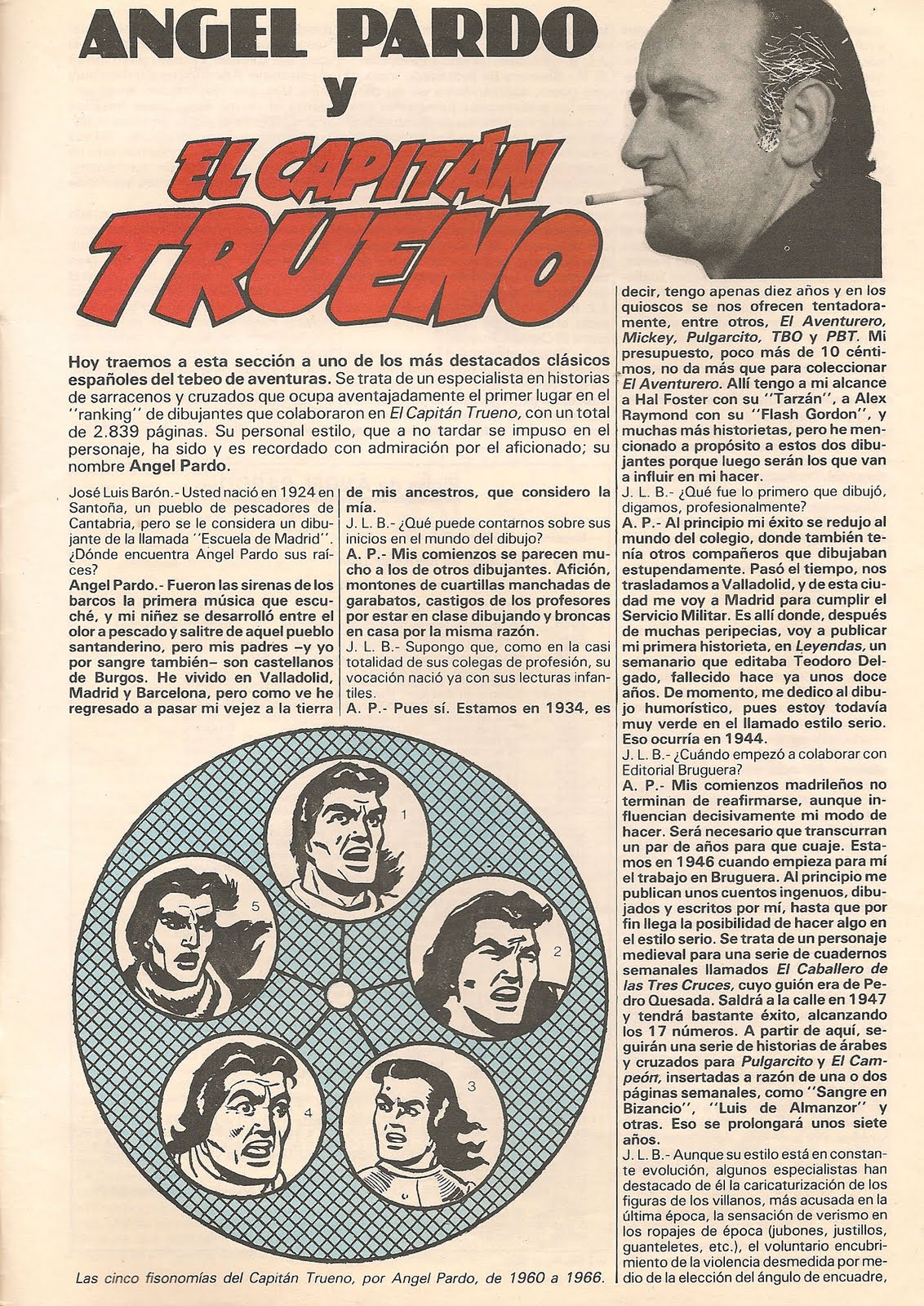 ASOCIACION DE AMIGOS DE EL CAPITÁN TRUENO: ENTREVISTA A ANGEL PARDO