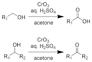 Detachment and indentify of organic compound: jones test ,MSDS