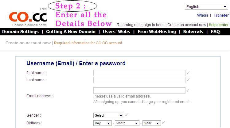 Free Domain Name Using Co.CC | Web X Programming
