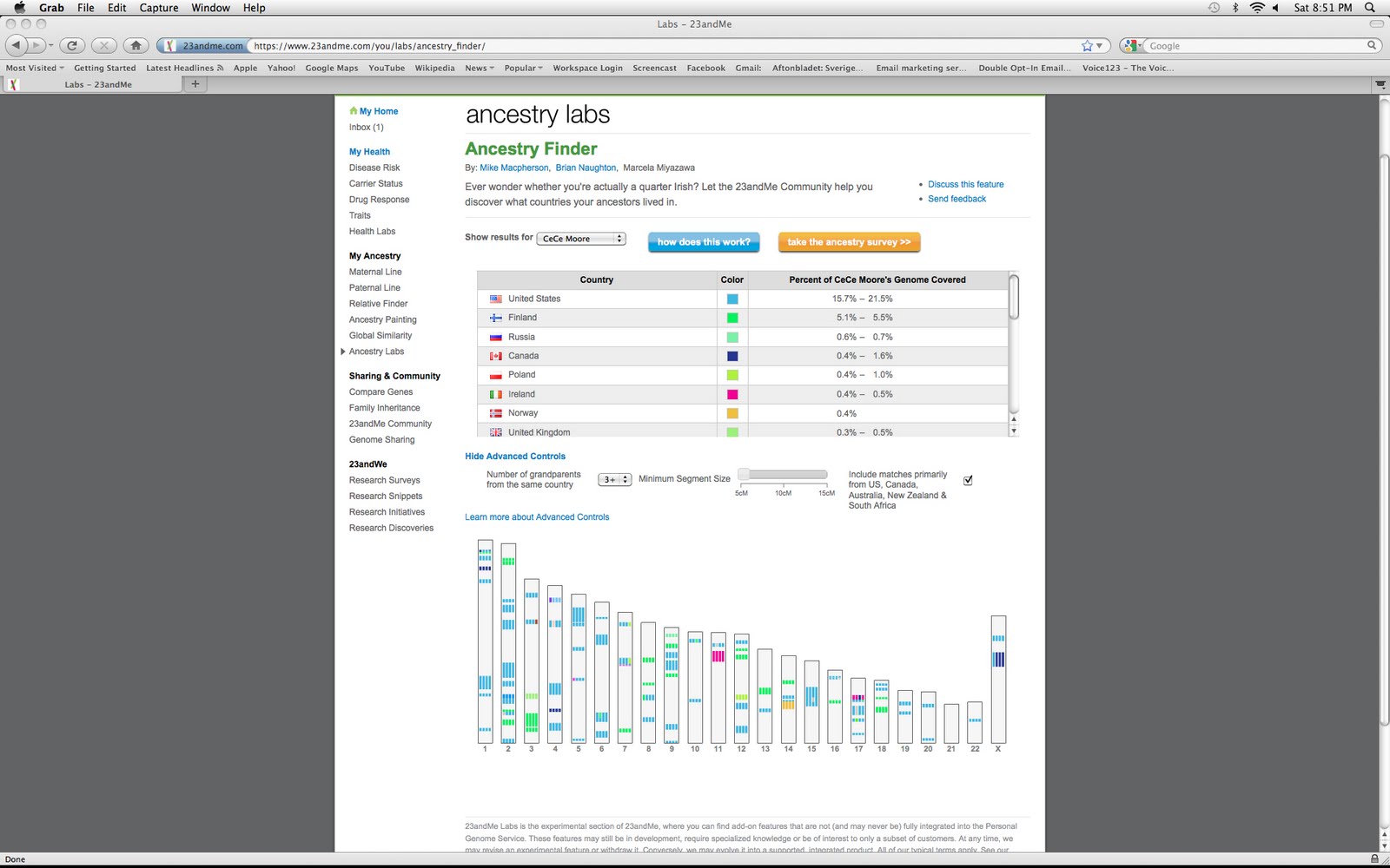 Your Genetic Genealogist: Images from 23andMe's new Ancestry Finder Lab ...