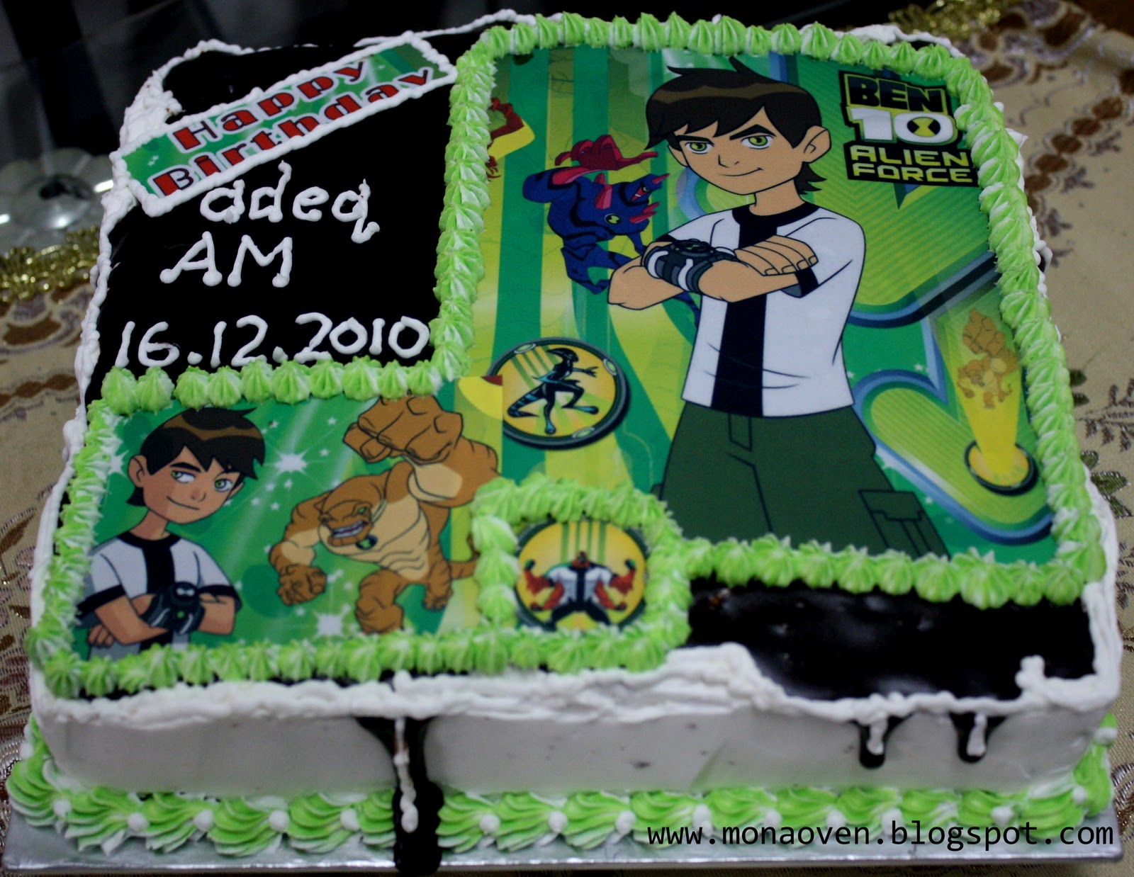 Mona's Oven: Ben 10 birthday cake
