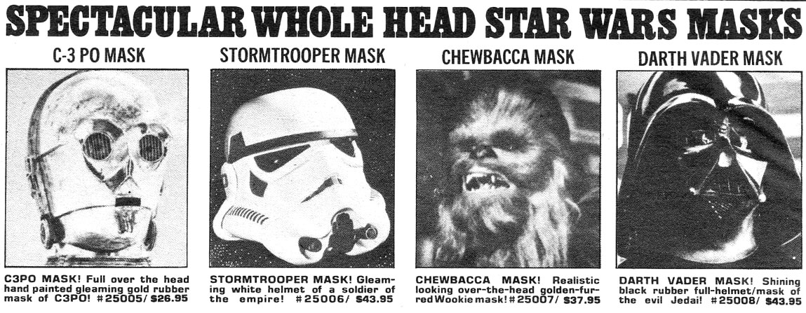 Don Post Star Wars Mask Ad | Blood Curdling Blog of Monster Masks