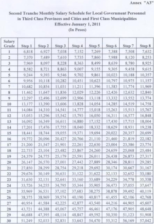 Worthy Issues: Salary Grade of Government Employees for 2010: Local ...