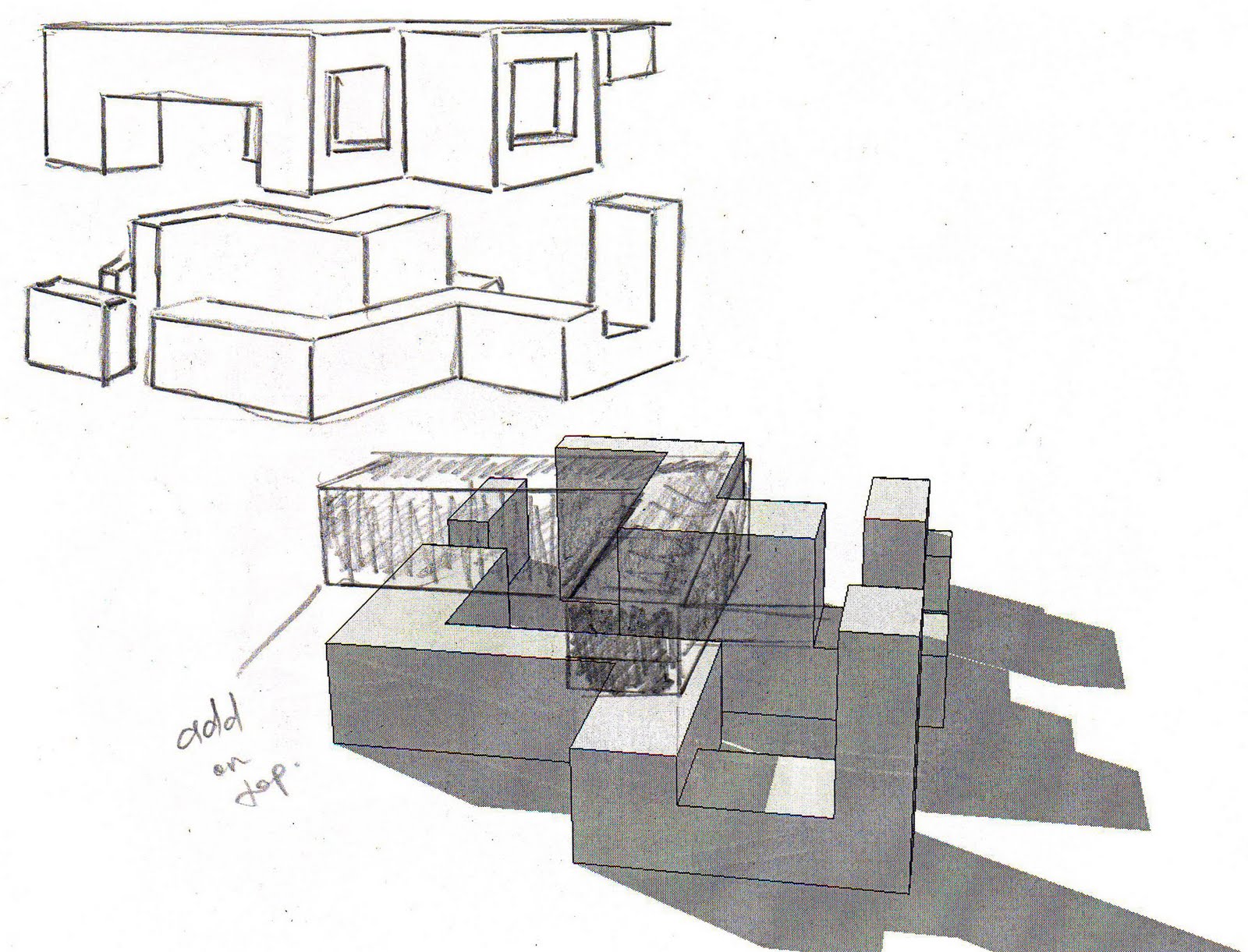 ESTHER LEMUELU: 3D Sketch Over Figure-Ground Model