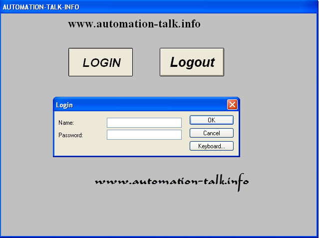 Applying Login and Logout Script In SCADA CX-Supervisor ~ Automation ...