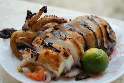 The Beancounter: Inihaw na Pusit (Char-Grilled Squid) ala Mr J