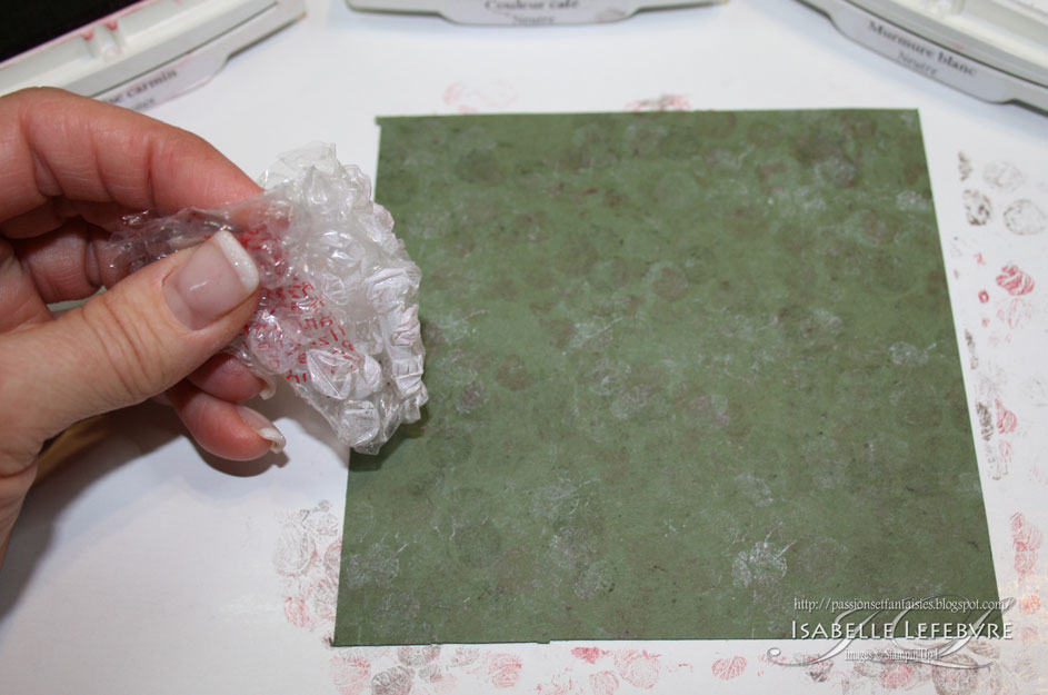 Technique avec du papier bulle