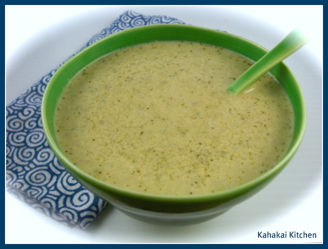 Kahakai Kitchen: Pureed Broccoli Soup: Healthy Goodness for Souper ...