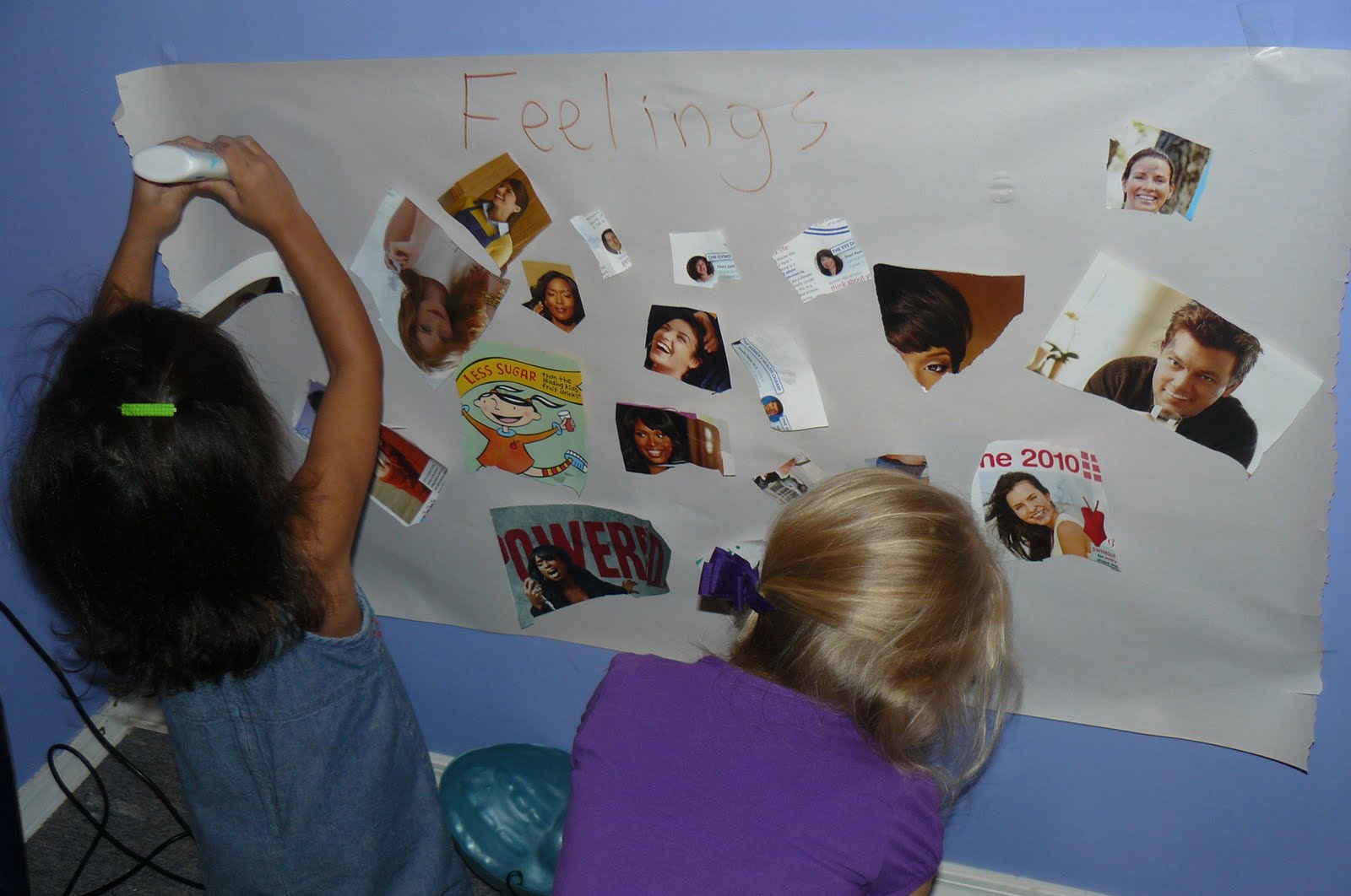 Once upon a day in preschool: feelings mural