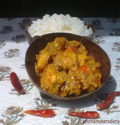 Chingri Macher Aam Kasundi (Prawns in a Mustard and Raw Mango Based ...