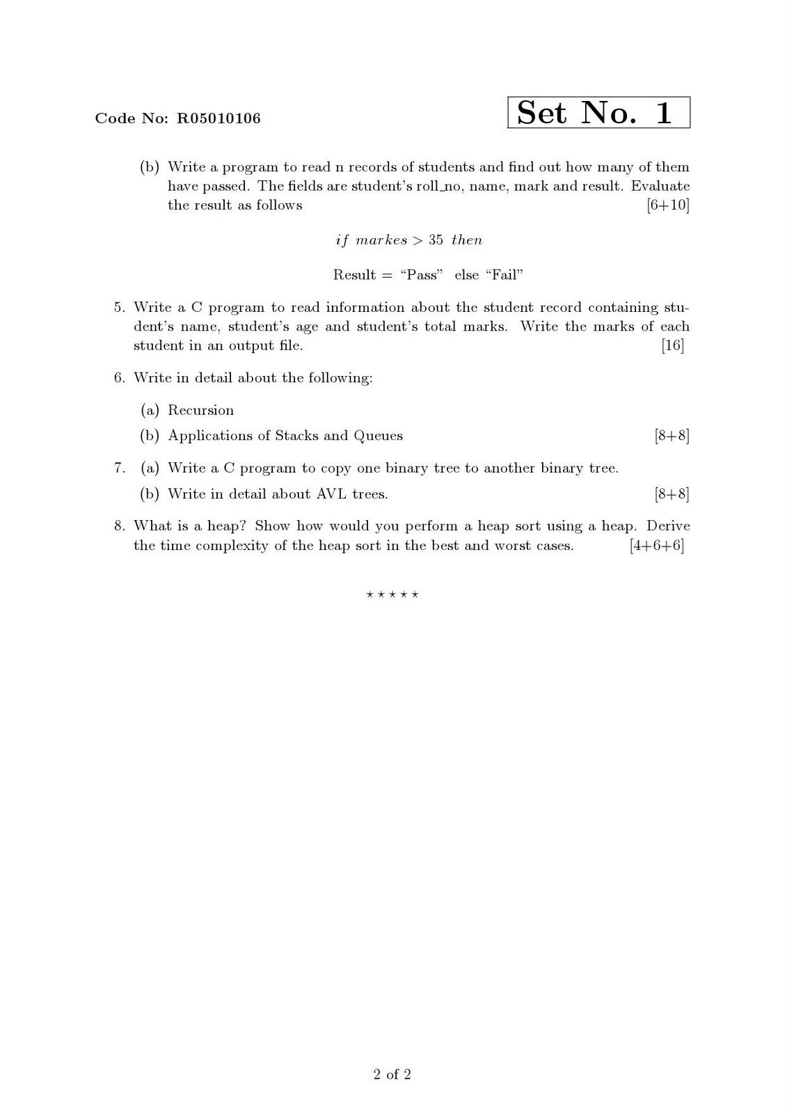 Djriet 1st B Tech C Programming And Data Structures 1