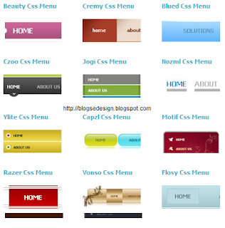 BLOGS e DESIGN: 20 menus CSS para WebDesign