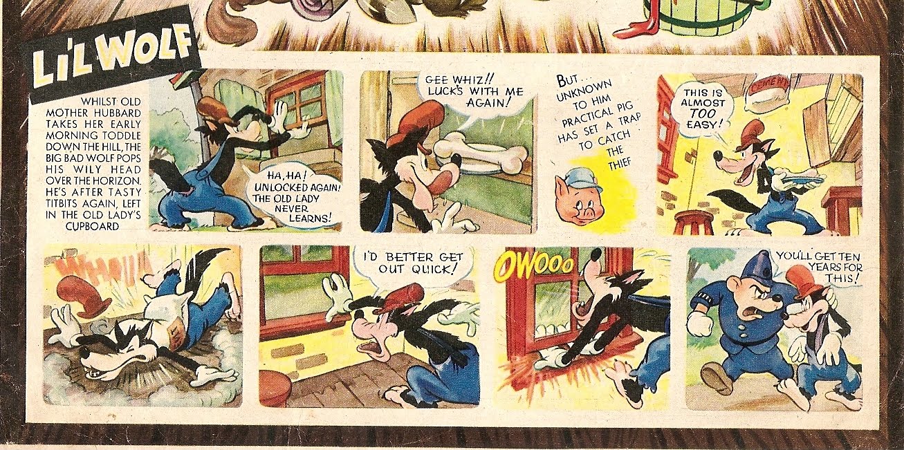 BIG BAD WOLF'S HUT: REDRAWN BIG BAD WOLF COMICS IN MICKEY MOUSE WEEKLY ...