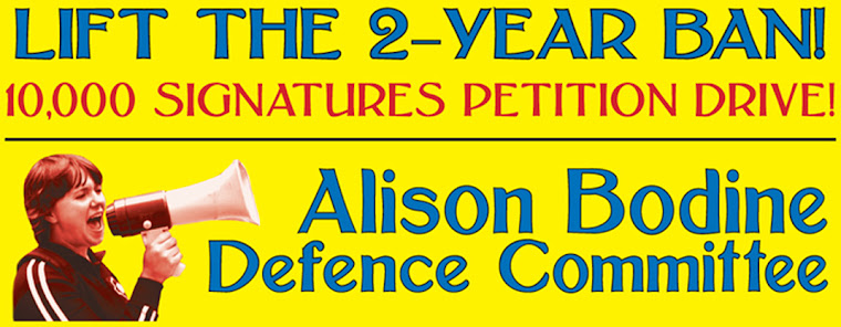 Alison Bodine Speaks Out!