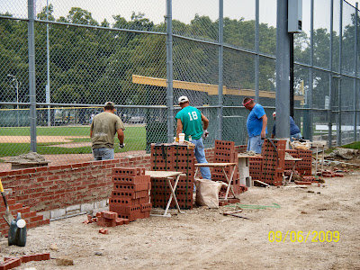 Trout Park: Brick Wall Backstop Completed