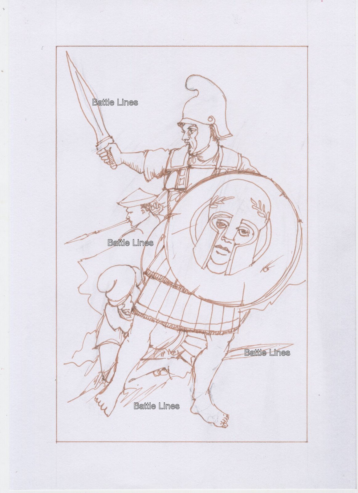 Battle Lines Military Drawing: Some New A4 Sized Drawings