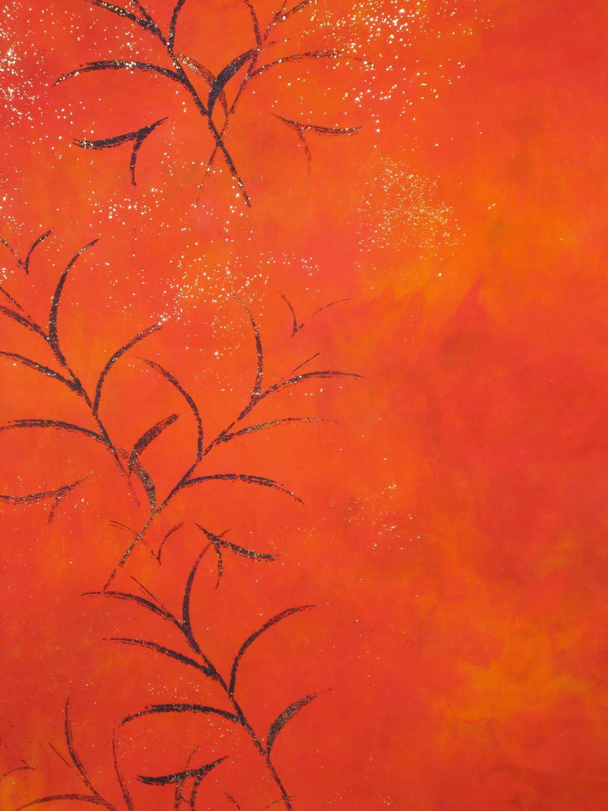 DEBORAH WEIR ••• FiberFly Textile Art: Orange Art Cloth