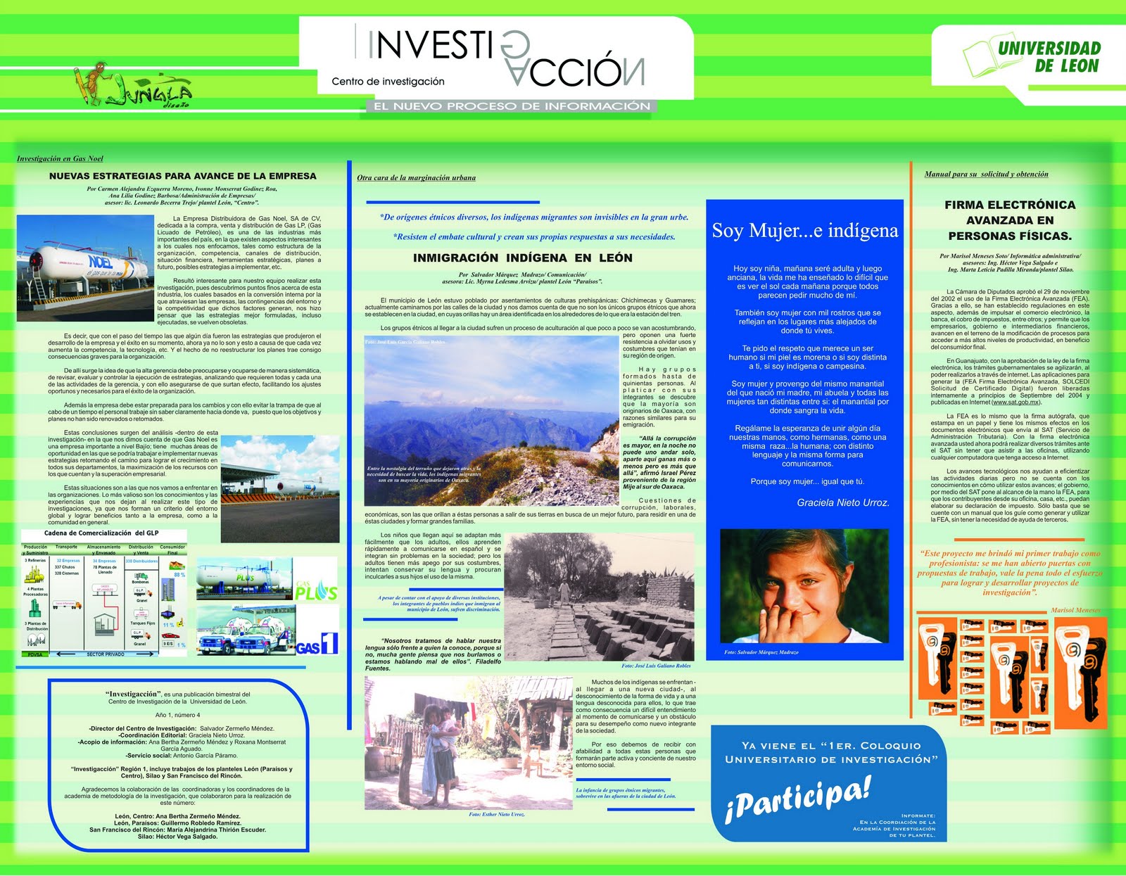 Periódico InvestigAcción (archivo).: Periódico Mural No. 4