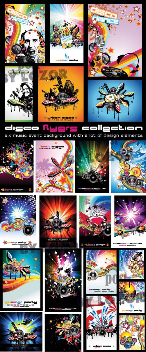 Vdshare-Illustrator.blogspot.com...: Disco style collection...