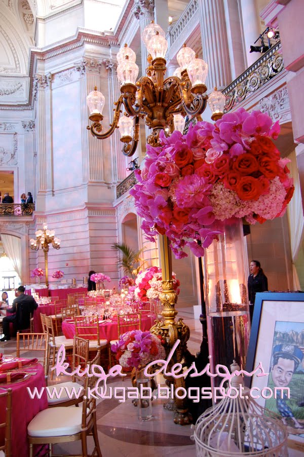 Kuga Designs: Pink City Hall Wedding {the Reception}