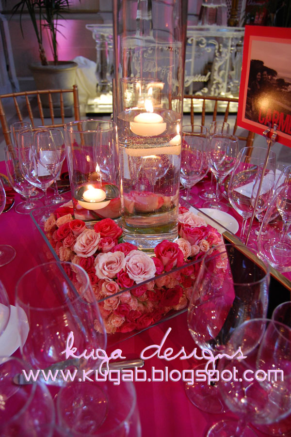 Kuga Designs: Pink City Hall Wedding {the Reception}