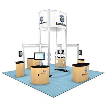 Trade Show Display Booths: Expedia.com 20' Island Trade Show Display