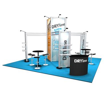 Trade Show Display Booths: Dryline Building Wrap Systems Trade Show Display