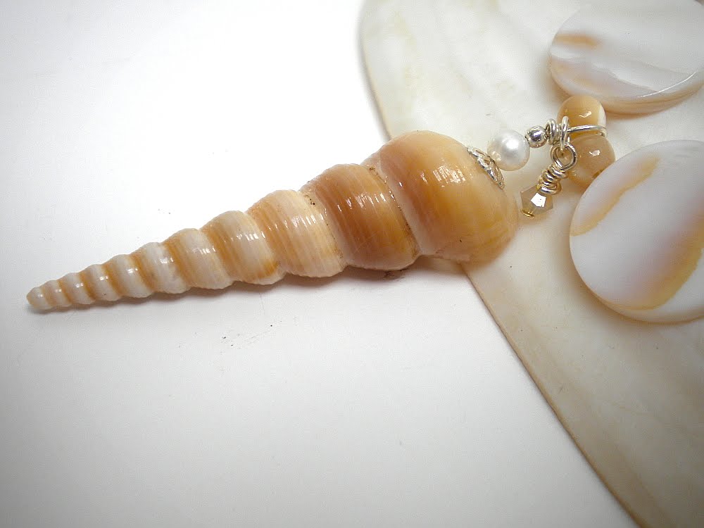 Del's Shells: Spiral Auger Shell Necklace