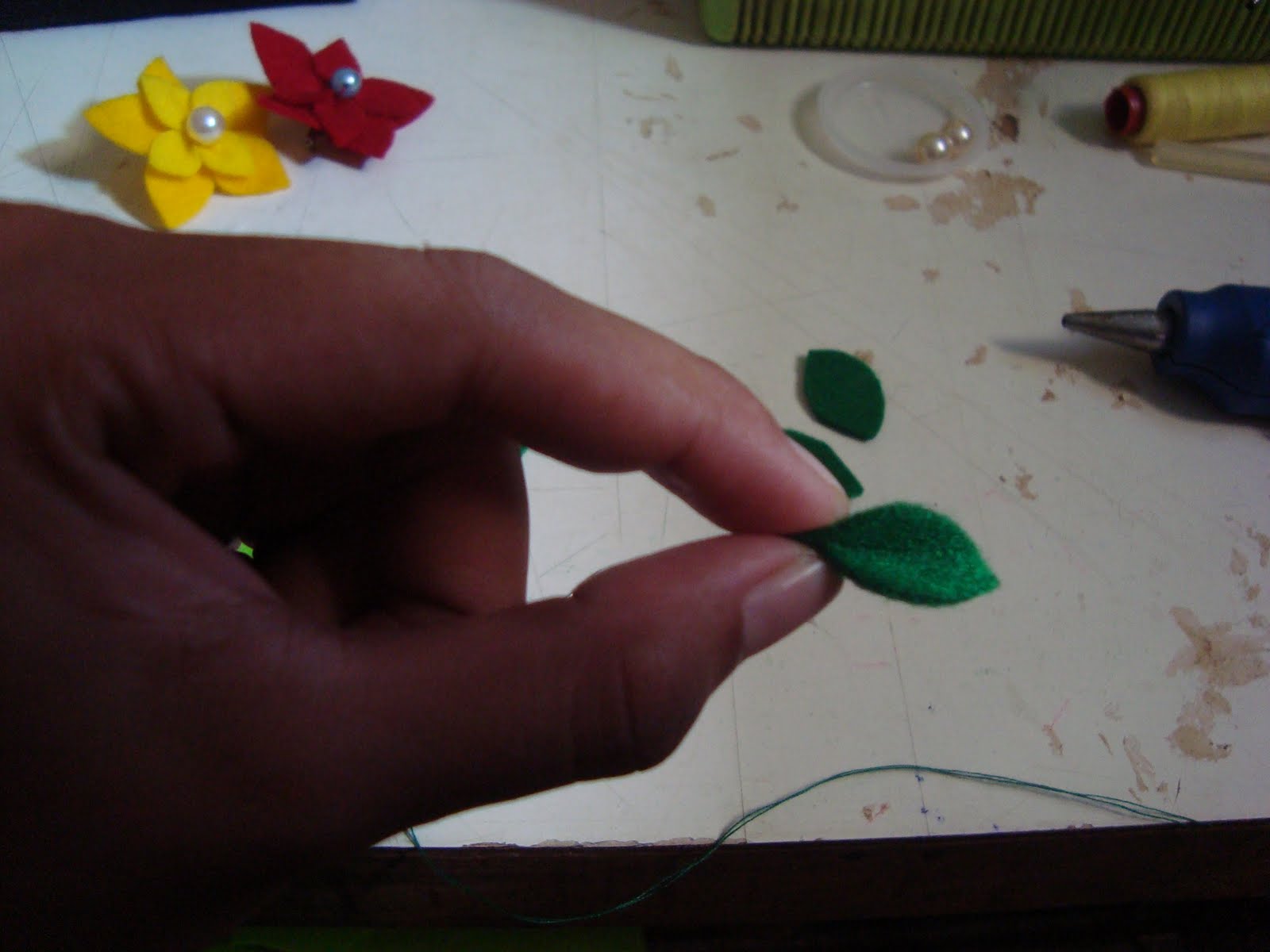 Cara membuat Pin Bunga Cantik