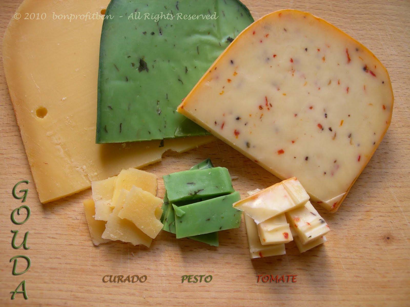 Bon profit...: Quesos de colores