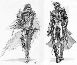Sketchy Collections: post apocalyptic character sketches