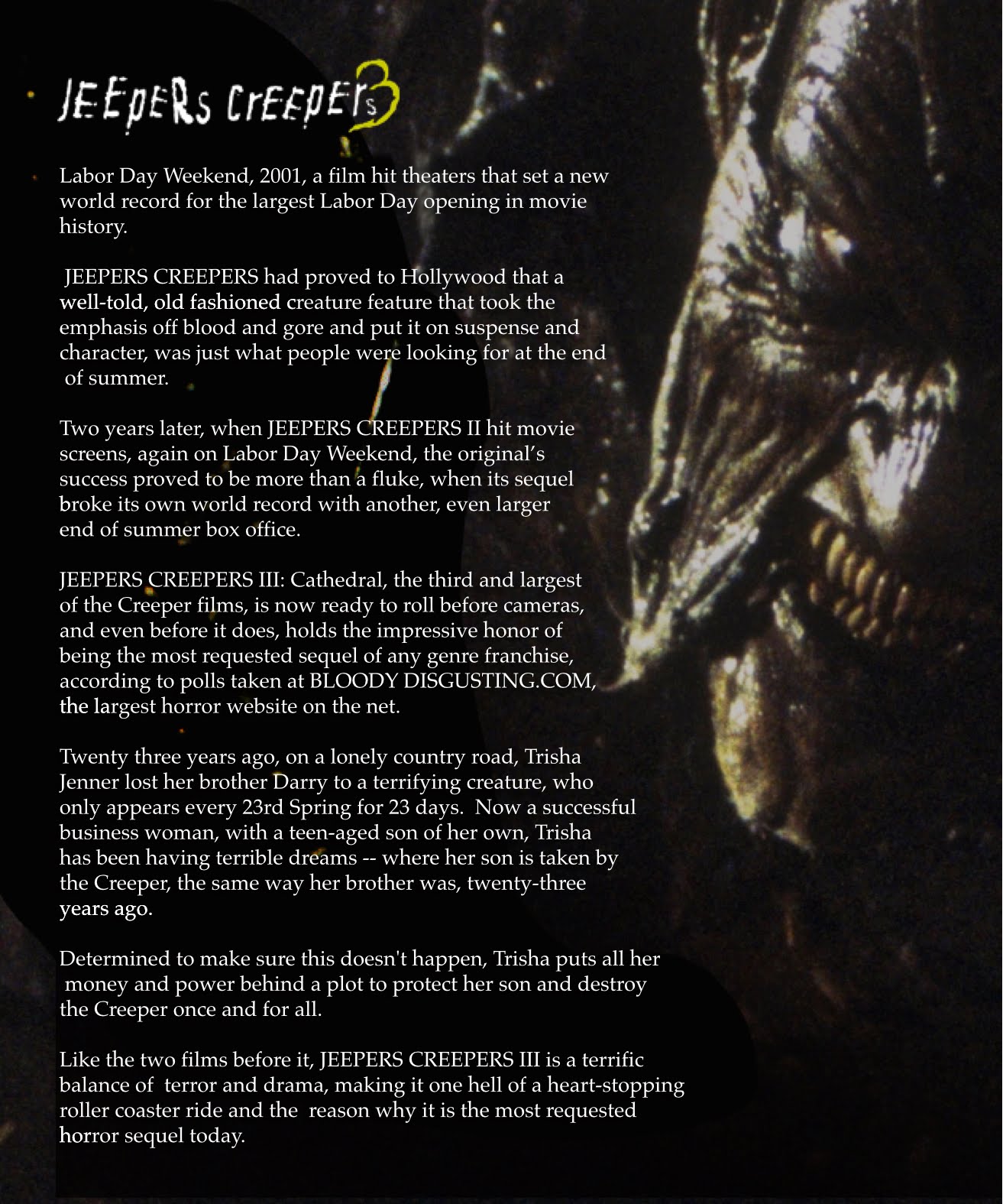 Poho County Line: 10/31/10 - 11/7/10