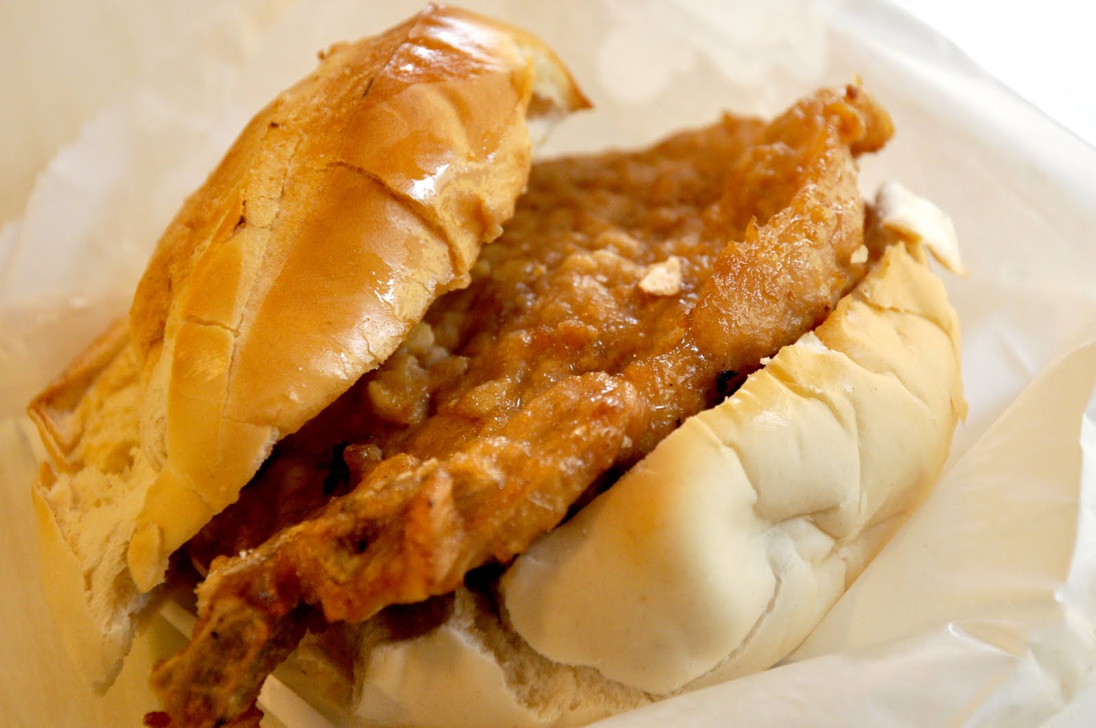 Eating in Macau - Pork Chop Bun