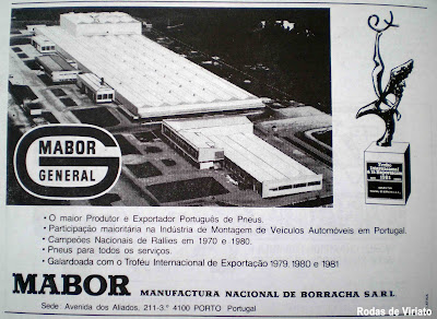 Publicidade Mabor General com fotografia da fábrica