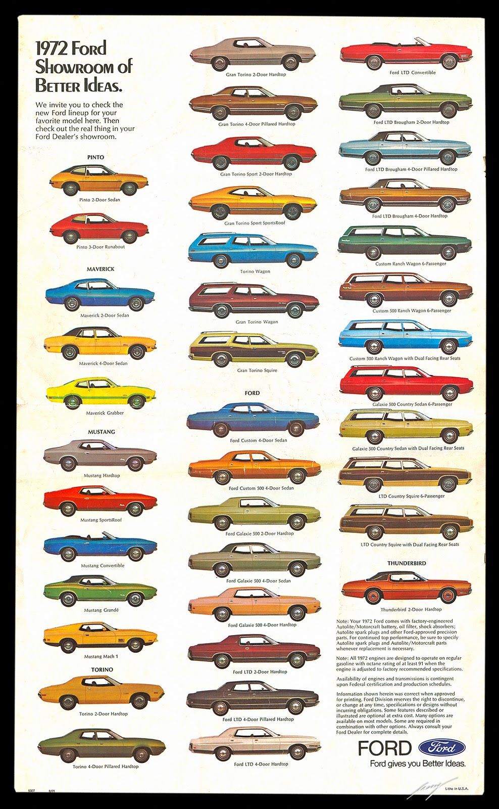 casey/artandcolour: Ford's 1972 Better Idea Lineup