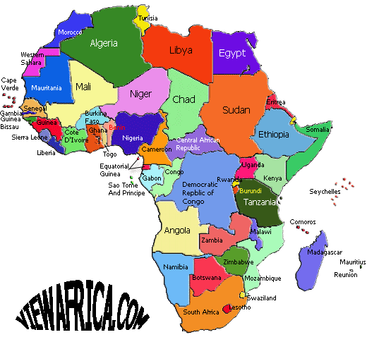 2015 Political Map Of Africa Clean - Map