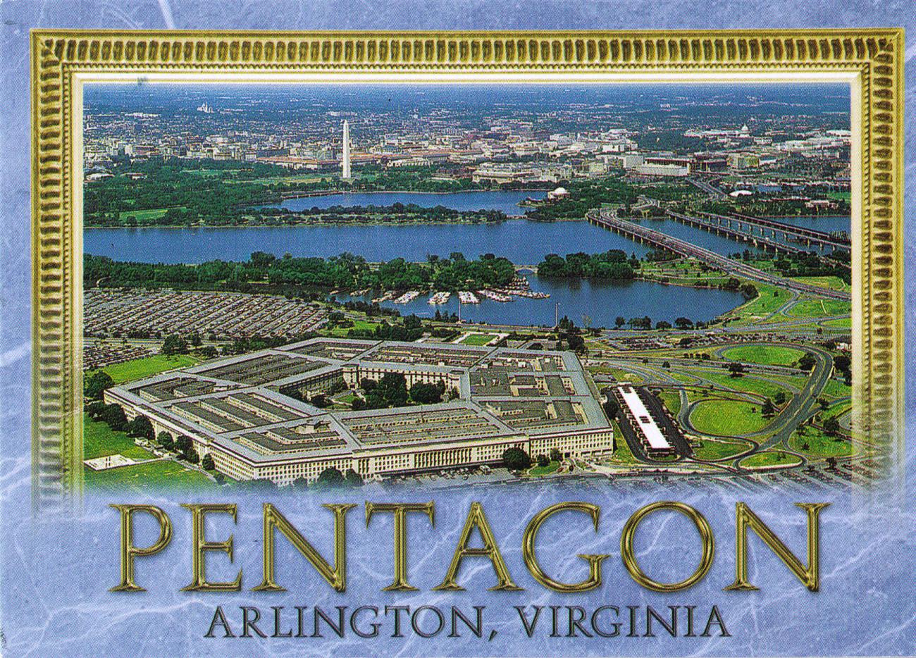 POSTCARD EXCHANGE: USA - The Pentagon Building in Arlington, Virginia