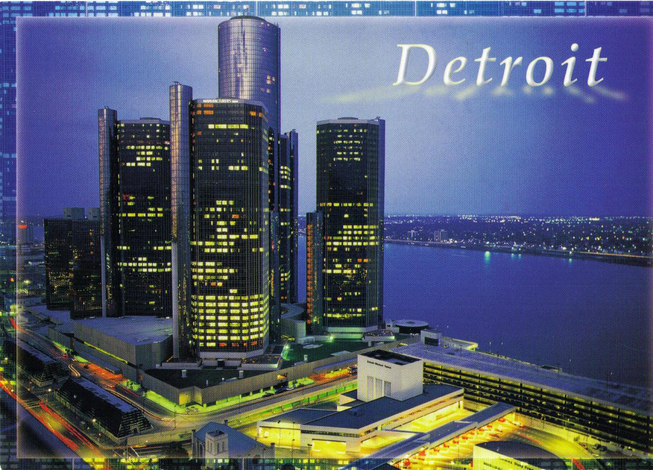 POSTCARD EXCHANGE: USA - Detroit