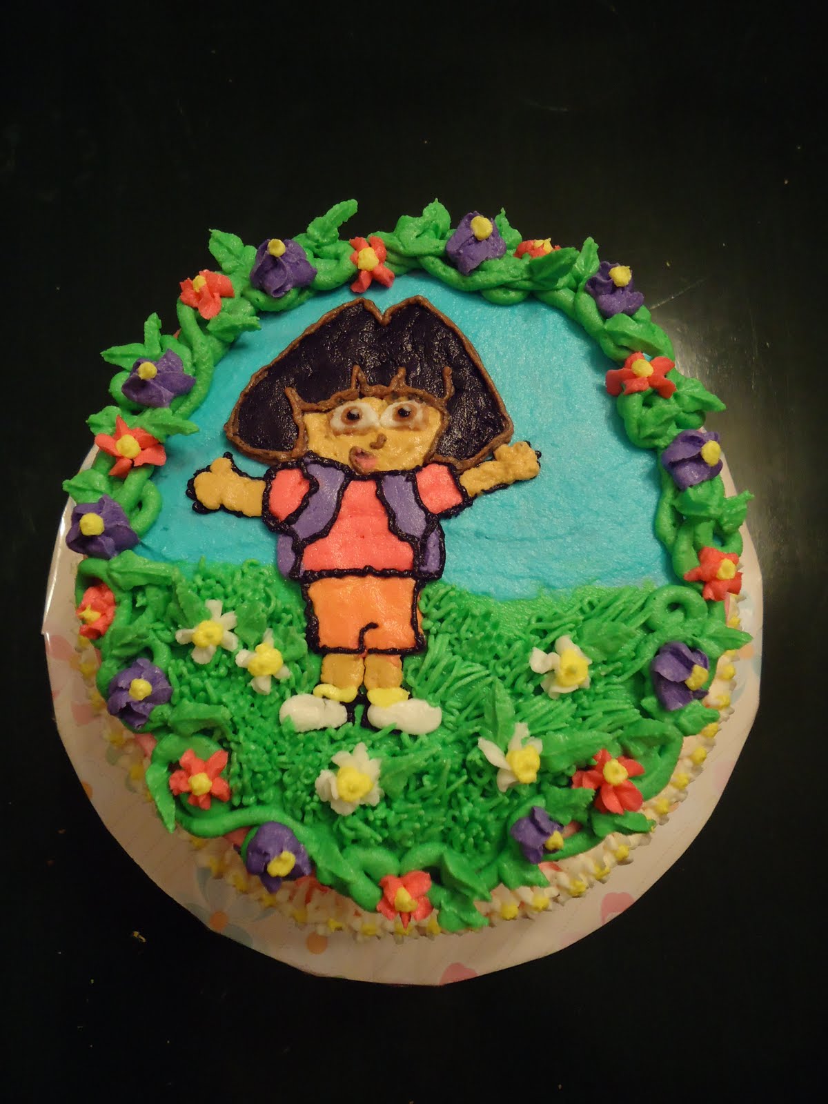 Cat's Cake Creations: Pink Dora the Explorer Cake