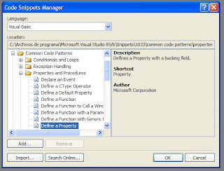 PROGRAMANDO EN .NET: Code Snippets (II)