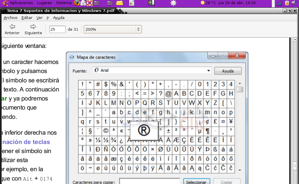 neiiva..: Mapa de caracteres y editor de caracteres