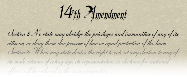 Main Themes in American History: 14th Amendment